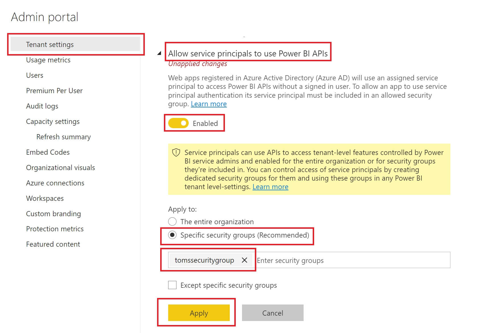 how to refresh power bi semantic models (former datasets) from data factory with managed identity.