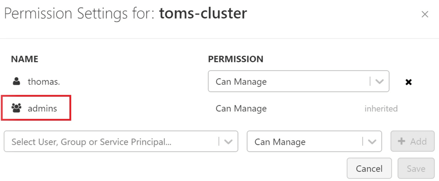 how to manage access control in databricks with SCIM API.