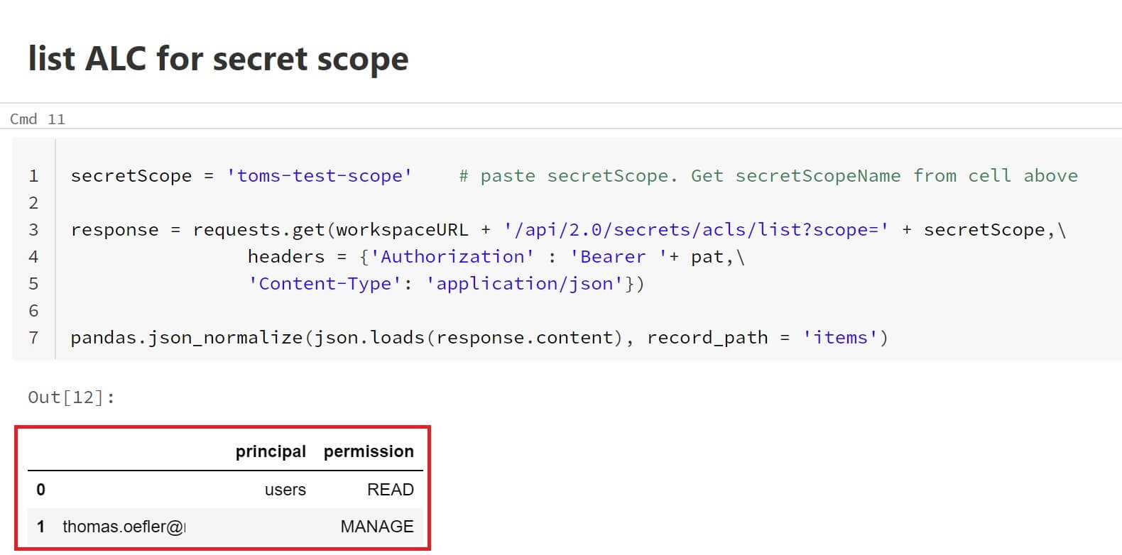 how to manage azure-key-vault backed scopes in databricks.