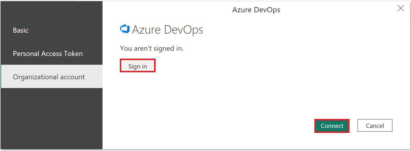 how to load files from azure devops repository straight into power bi.