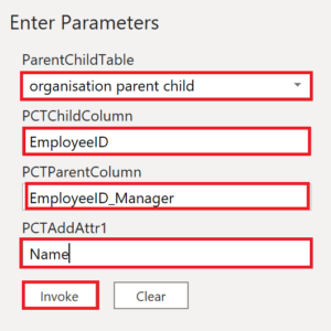 how to dynamically detangle parent-child tables in power query.