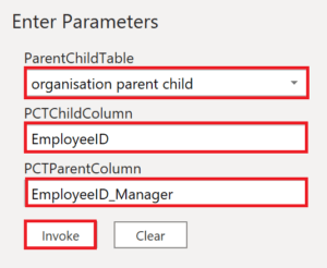 how to dynamically detangle parent-child tables in power query.
