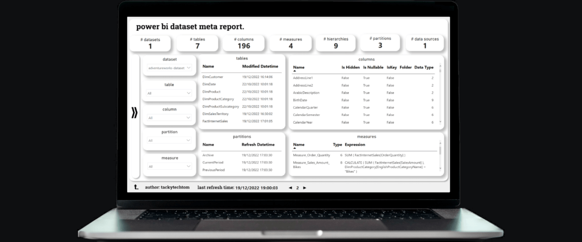 how to build meta reports on top of power bi semantic models (former ...