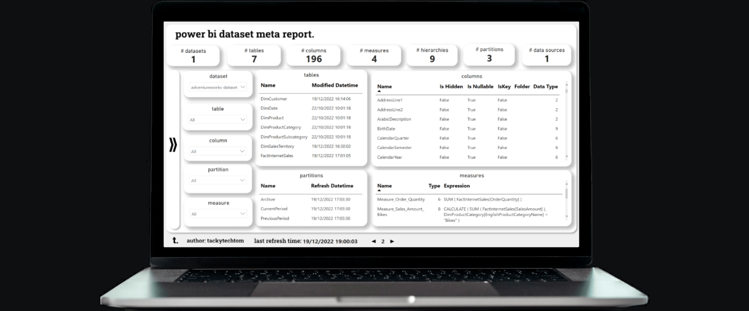 how to build meta reports on top of power bi semantic models (former ...