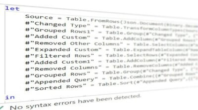 how to use power query’s advanced editor.